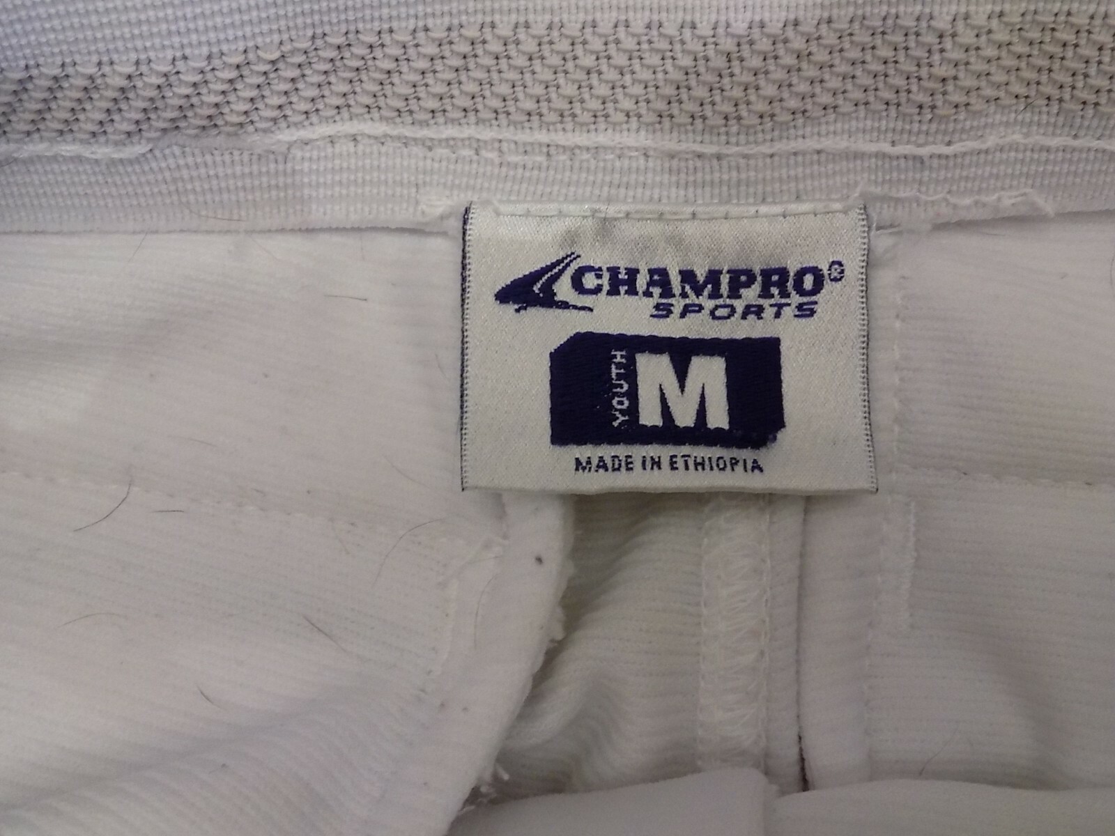 Champro Youth Boy's Girl's Baseball Softball White Uniform Pants Size M ...