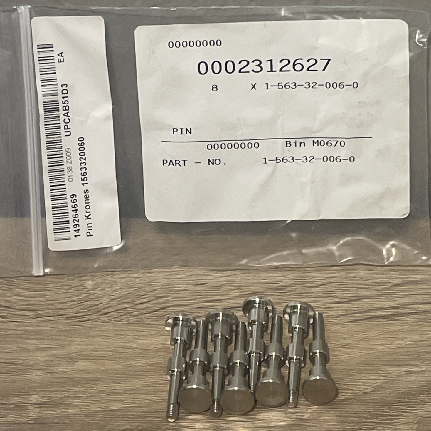 LOT OF 8 NIB KRONES 149264669 RINSER PINS / DETENT PLUNGERS 1563320060 ...