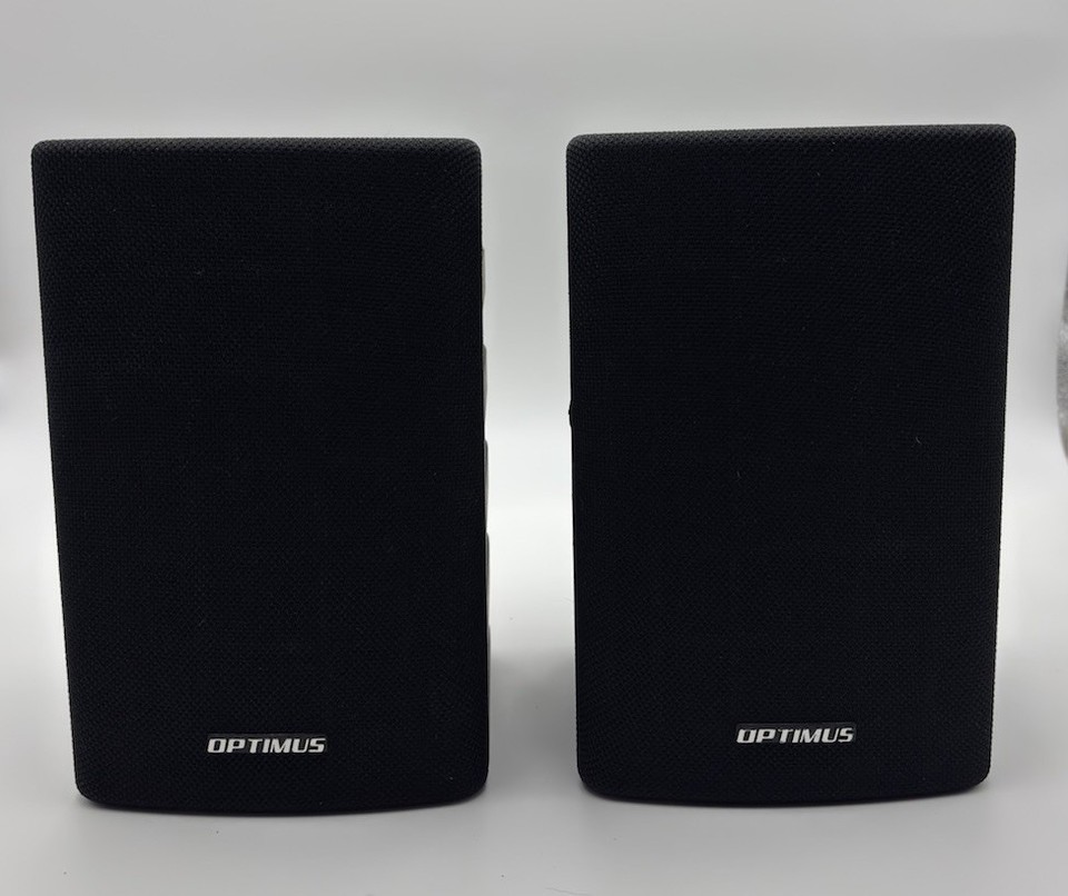 Pair of Optimus Pro X7 Speakers Black 2 Way 100W No. 40- 2071 | eBay