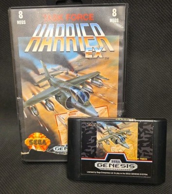 Task Force Harrier EX (Sega Genesis, 1991) Cartridge And Case ...