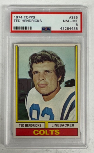 1974 Topps - Ted Hendricks Football Card - PSA 8 | eBay