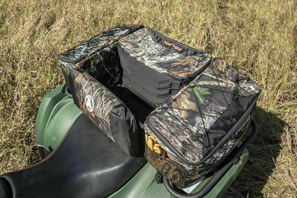 Kolpin Universal ATV Rear Rack Pack Cooler Seat Storage Cargo Bag Mossy ...