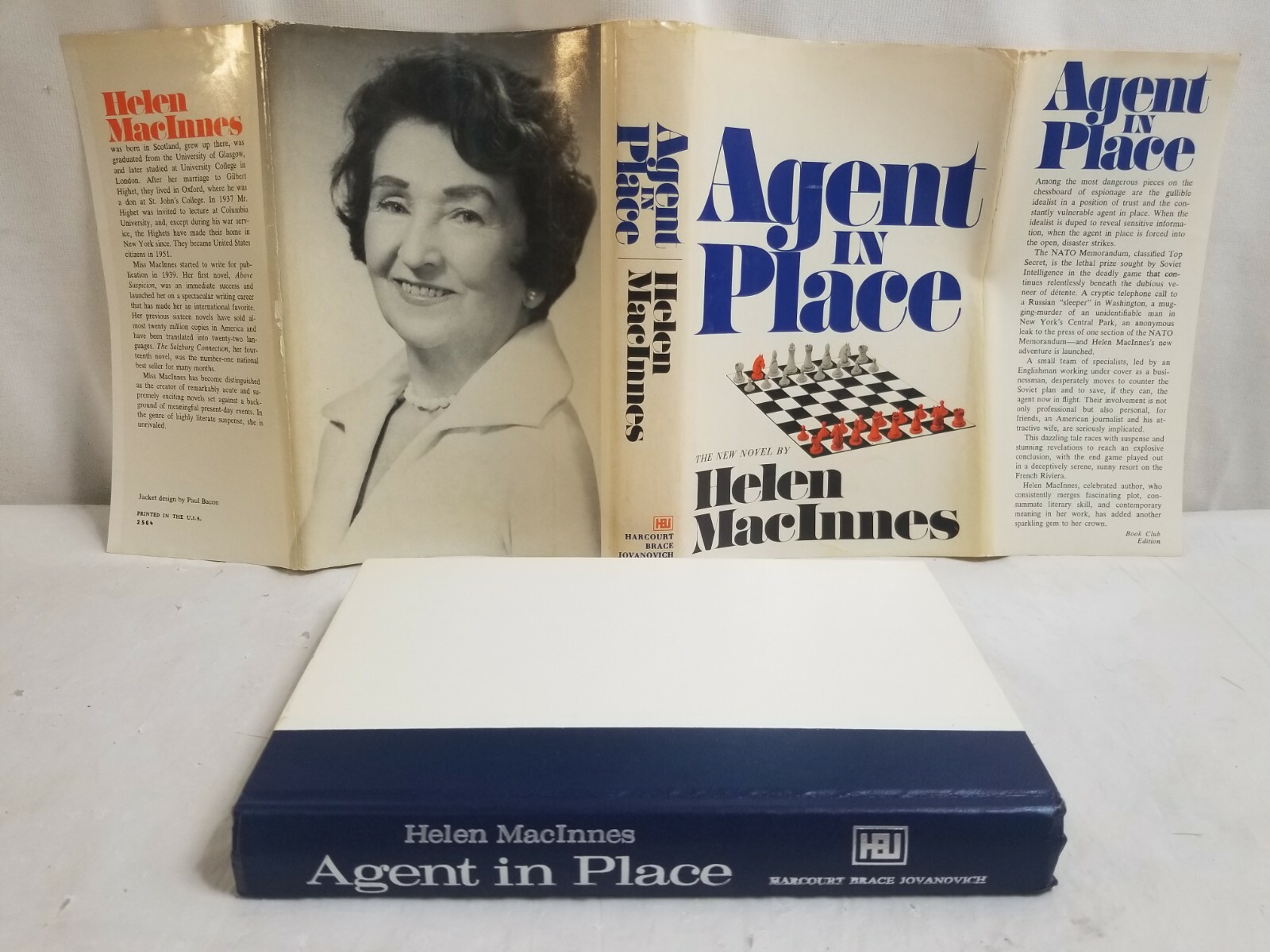 1976 AGENT IN PLACE Hardcover Book by HELEN MACINNES | eBay