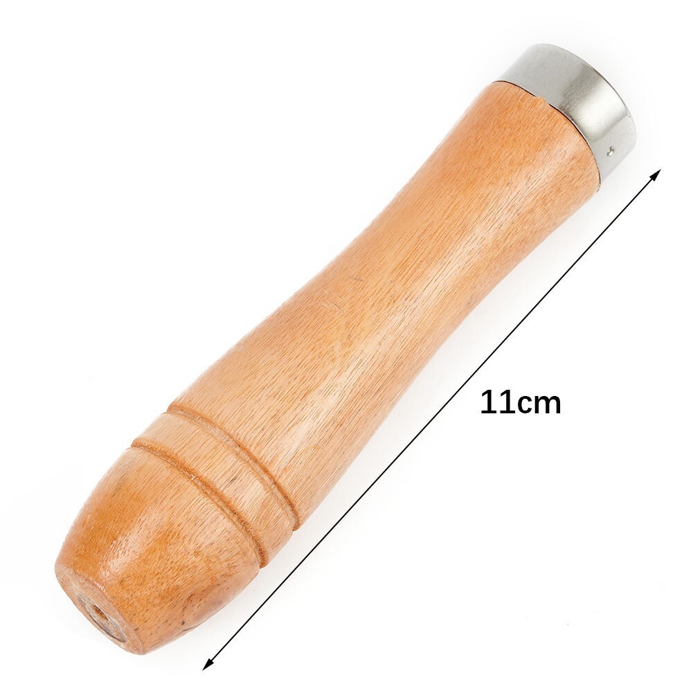 5pcs Wooden File Handle Replacement Strong Metal Collar for File Craft ...