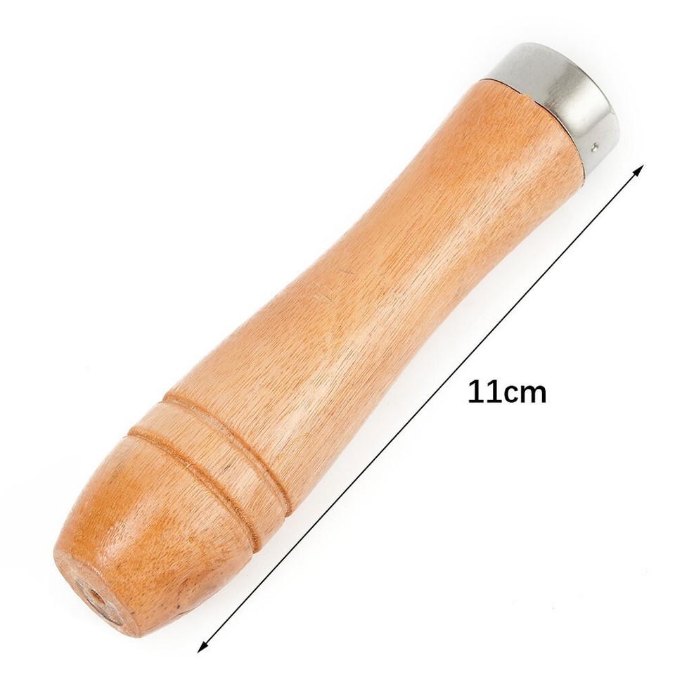 5pcs Wooden File Handle Replacement Strong Metal Collar for File Craft ...