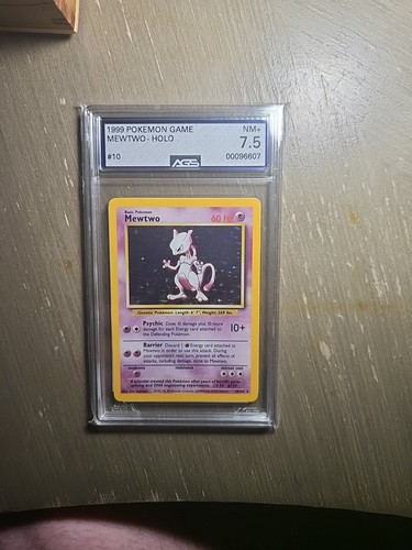 1999POKEMON BASE SET UNLIMITED MEWTWO HOLO #10 AGS 7.5 NM-MT | eBay
