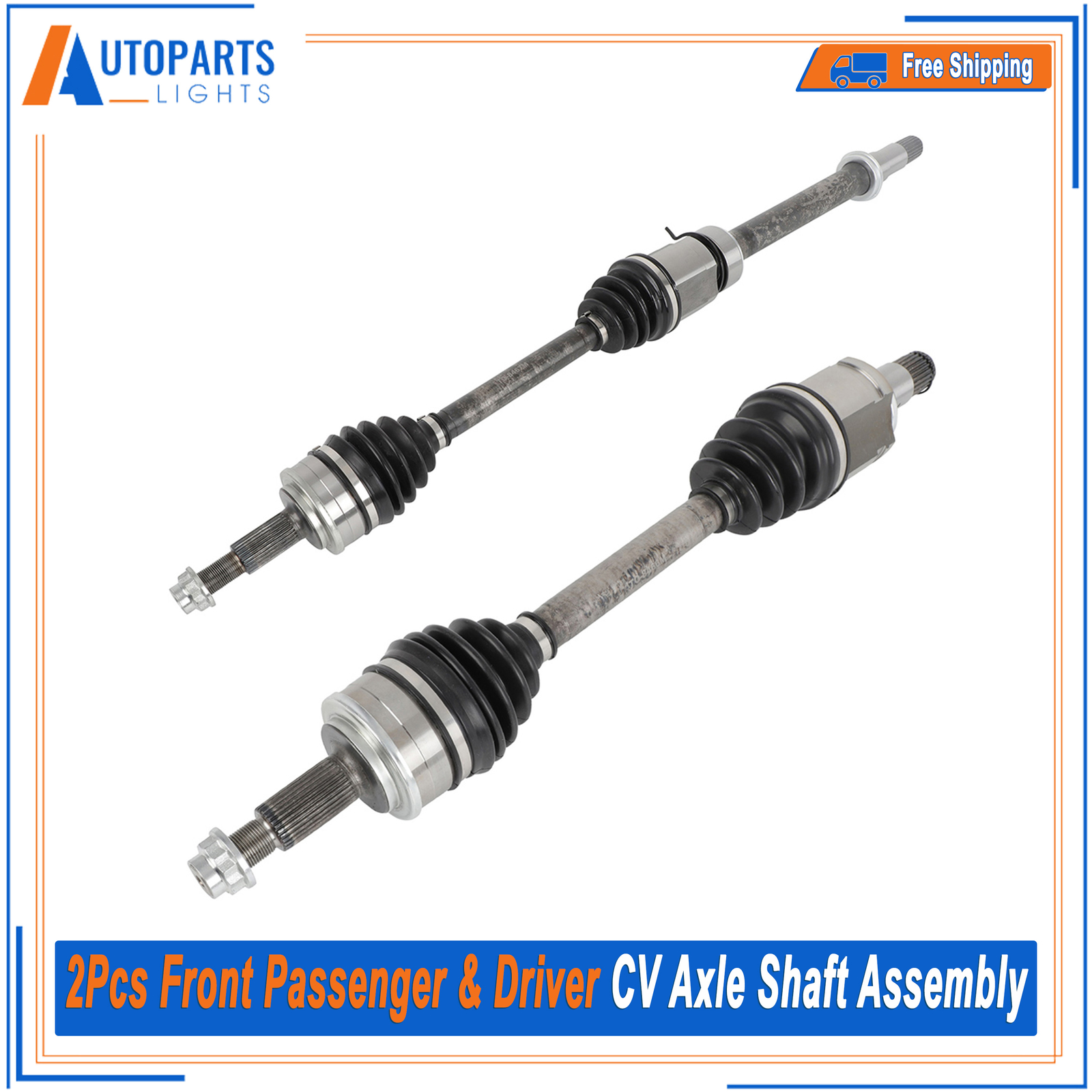 Pair CV Axle Shaft Assembly Front Right Left For 2013-2018 Toyota RAV4 ...