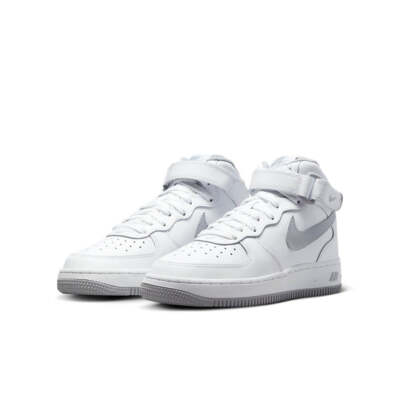 Nike Air Force 1 Mid LE GS White Wolf Grey DH2933-101 | eBay