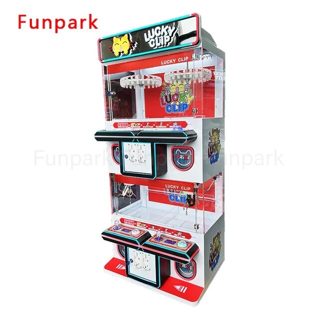 Rotating Spinning 25 Clip Prize Skill Redemption Claw Machine Arcade ...
