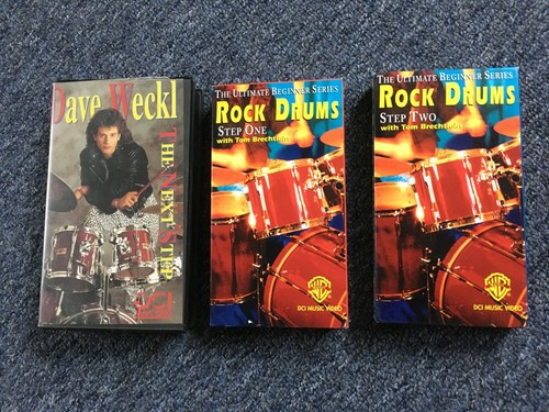 Dave Weckl:The Next Step & Rock Drums Beginner VHS Video Tape.Lesson ...