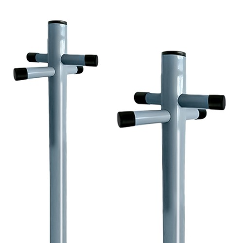 Pack of 2 Washing Line Clothes Post Pole Galvanised 2.4m/8ft with ...