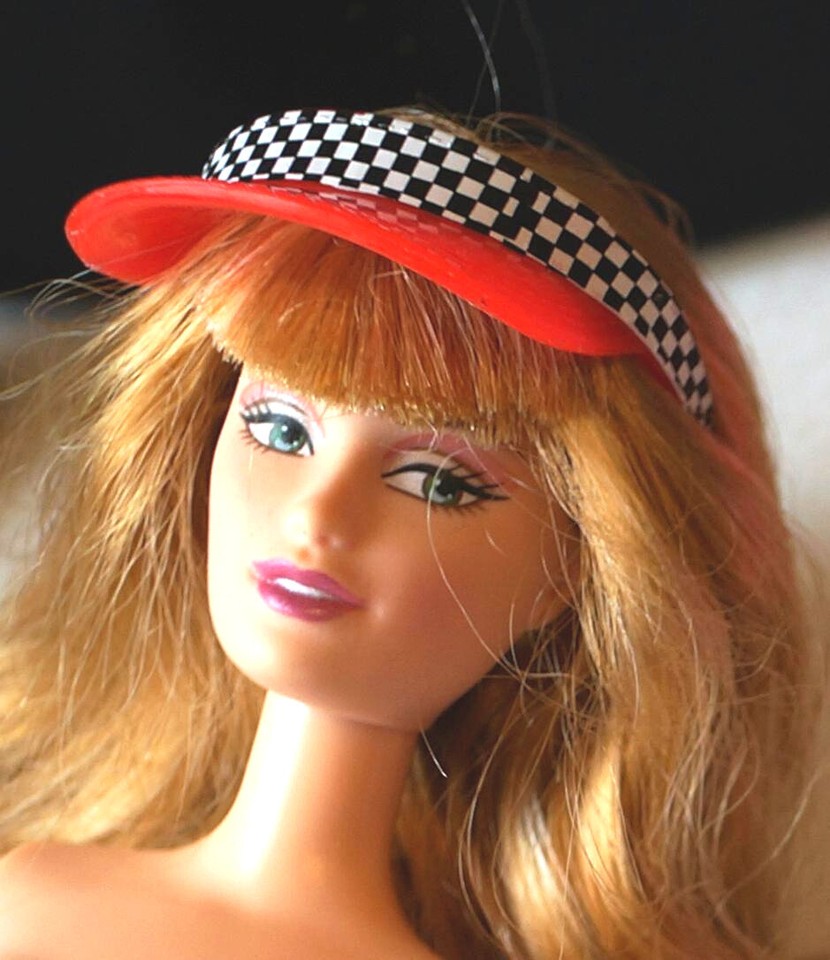 Vintage Barbie doll family hat headwear visor Heart Family California ...