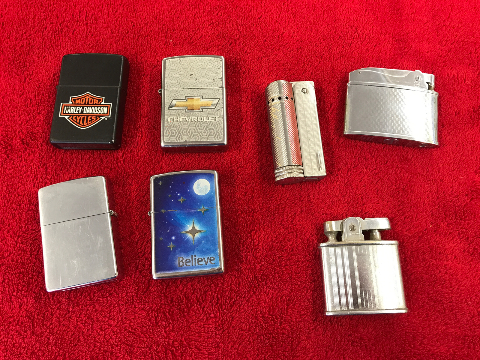 Lot of 4 Used Zippo Lighters and 3 Other Used Lighters (See My Other ...