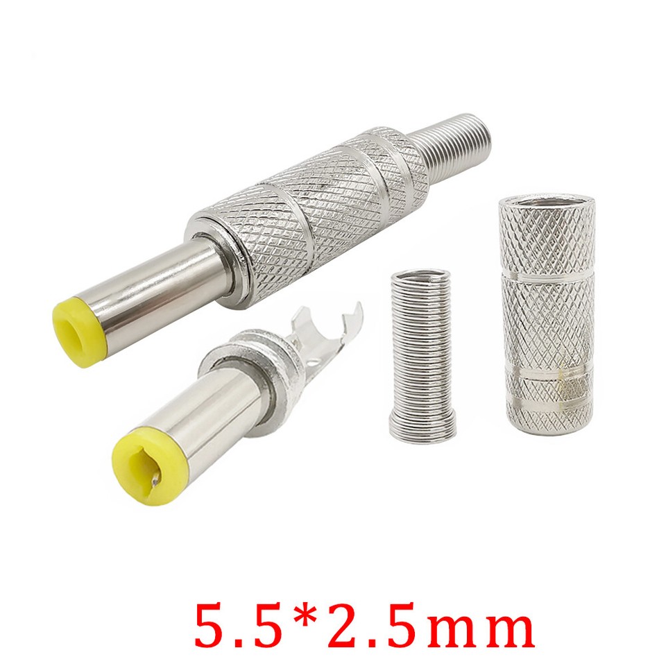 DC Power Plug Solder Wire 4.0 1.7 mm 3.5 1.3 6.5 4.4 5.5 2.1 2.5 Male ...