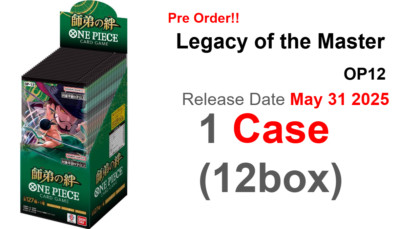 ONE PIECE Card Game Legacy of the Master OP12 BANDAI Box japanese 1 ...