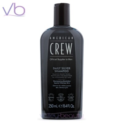 AMERICAN CREW Daily Silver Shampoo | Revitalizing Cleanser for Gray ...