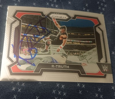 R TRUTH SIGNED WWE CHROME WRESTLING CARD AUTOGRAPH RAW SMACKDOWN NXT ...