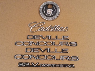 RARE 1994-2005 Cadillac Deville Emblem Set Rear Gate Trunk Badge Logo ...