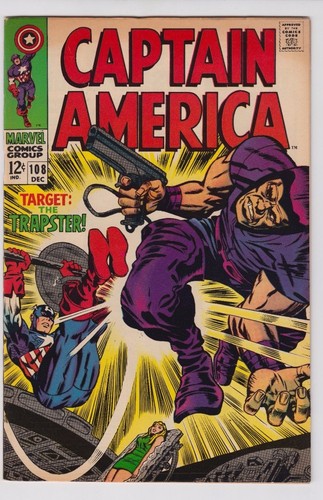 CAPTAIN AMERICA #108 MARVEL COMICS NM-/NM JACK KIRBY ART | eBay