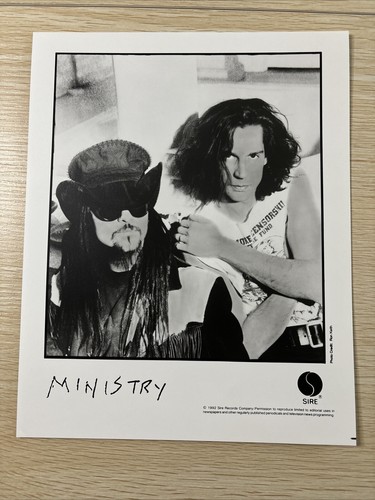 Ministry 1992 Press Kit w/ 8x10 band photo Record Promo PROMOTIONAL | eBay