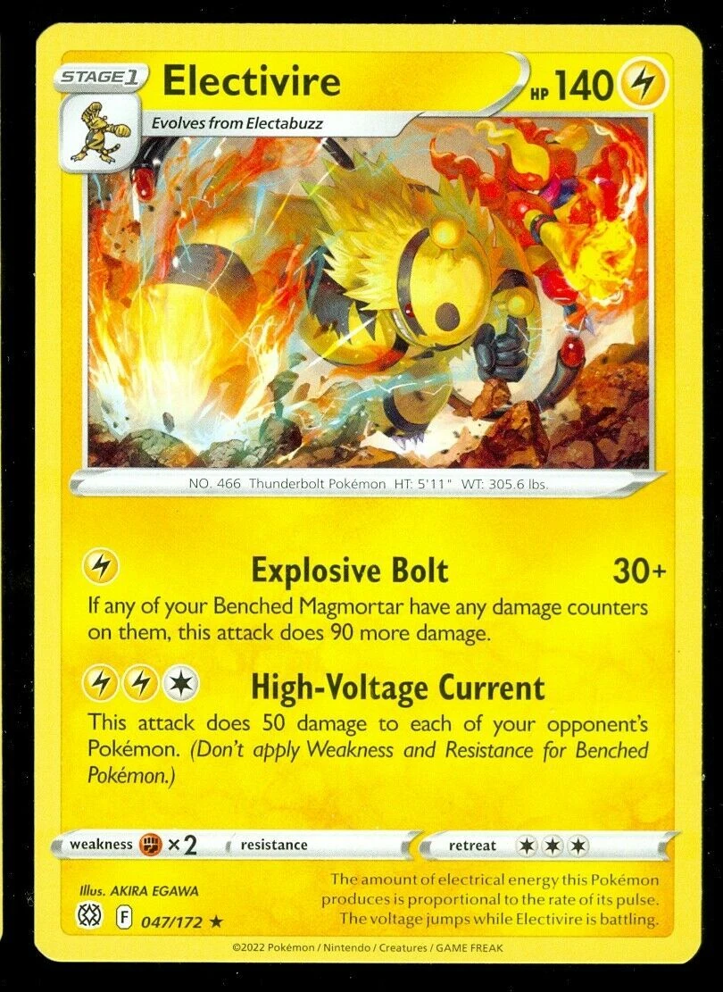 Pokemon Electivire Card