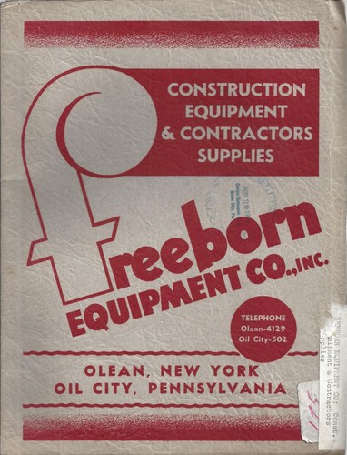 Vintage Freeborn Equipment Co. Inc. Oil City Pa Catalog 74 Pages | eBay
