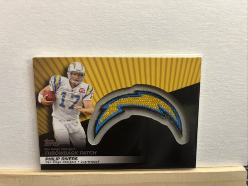2010 Topps Throwback Patch 💥Philip Rivers💥#LPC-48 San Diego Chargers🏈 ...