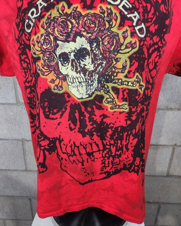 Grateful Dead Skull Red T Shirt Men's XL Sundog | eBay