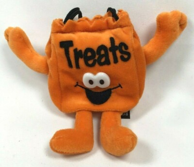 Vintage Halloween Trick-or-Treat Bag Shaped Mini Beanbag Plushie 7" by ...