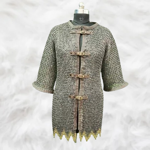 Titanium chainmail Medieval Armor Chainmail Shirt Flat Ring All Ring ...