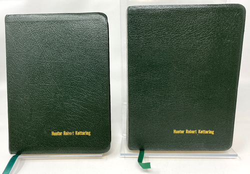Green Leather Scripture Set Holy Bible Book of Mormon LDS Triple Combo ...