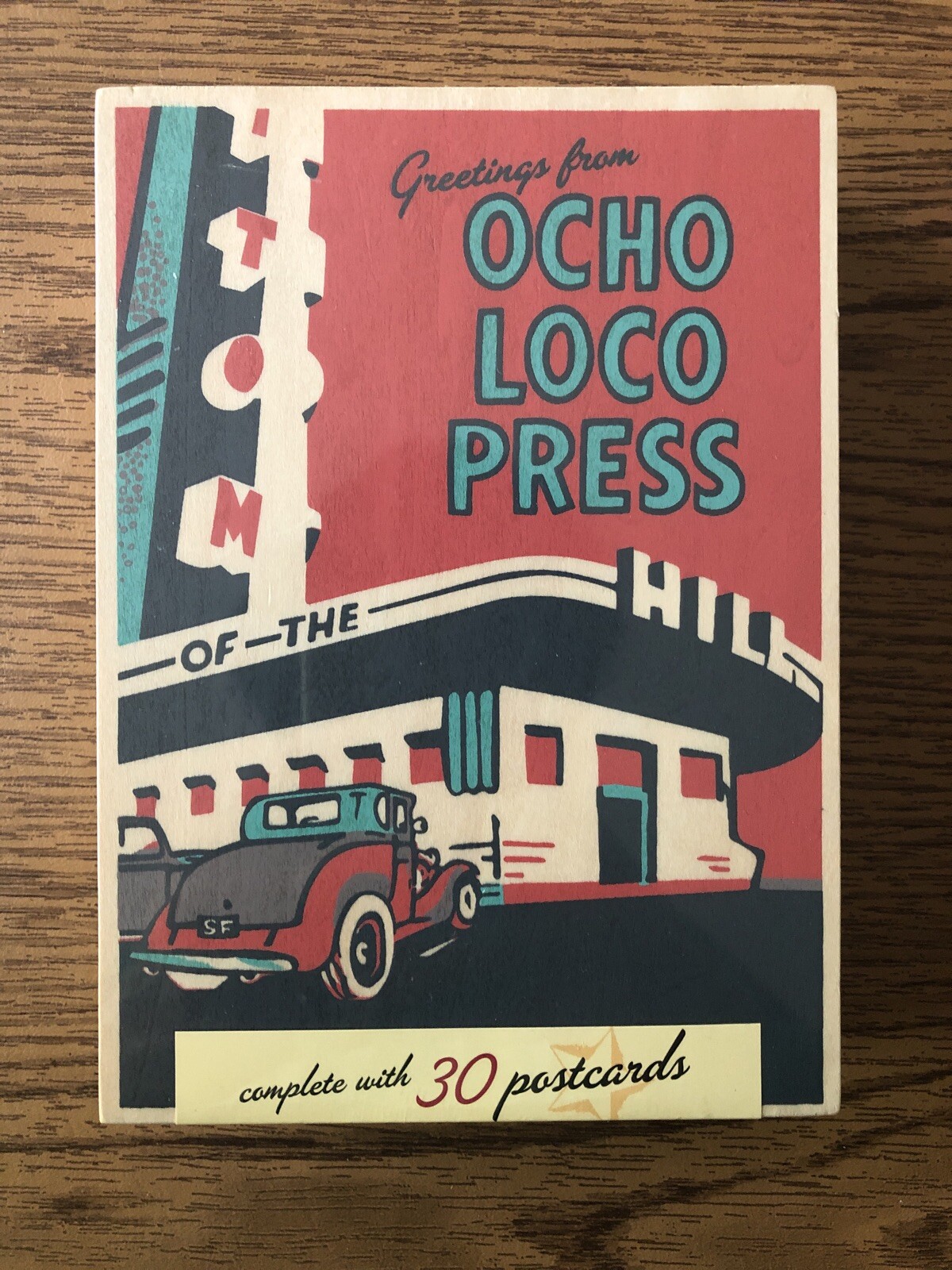Ocho Loco Press Postcard Set Wood Box Sealed Set Of 30 Cards | eBay