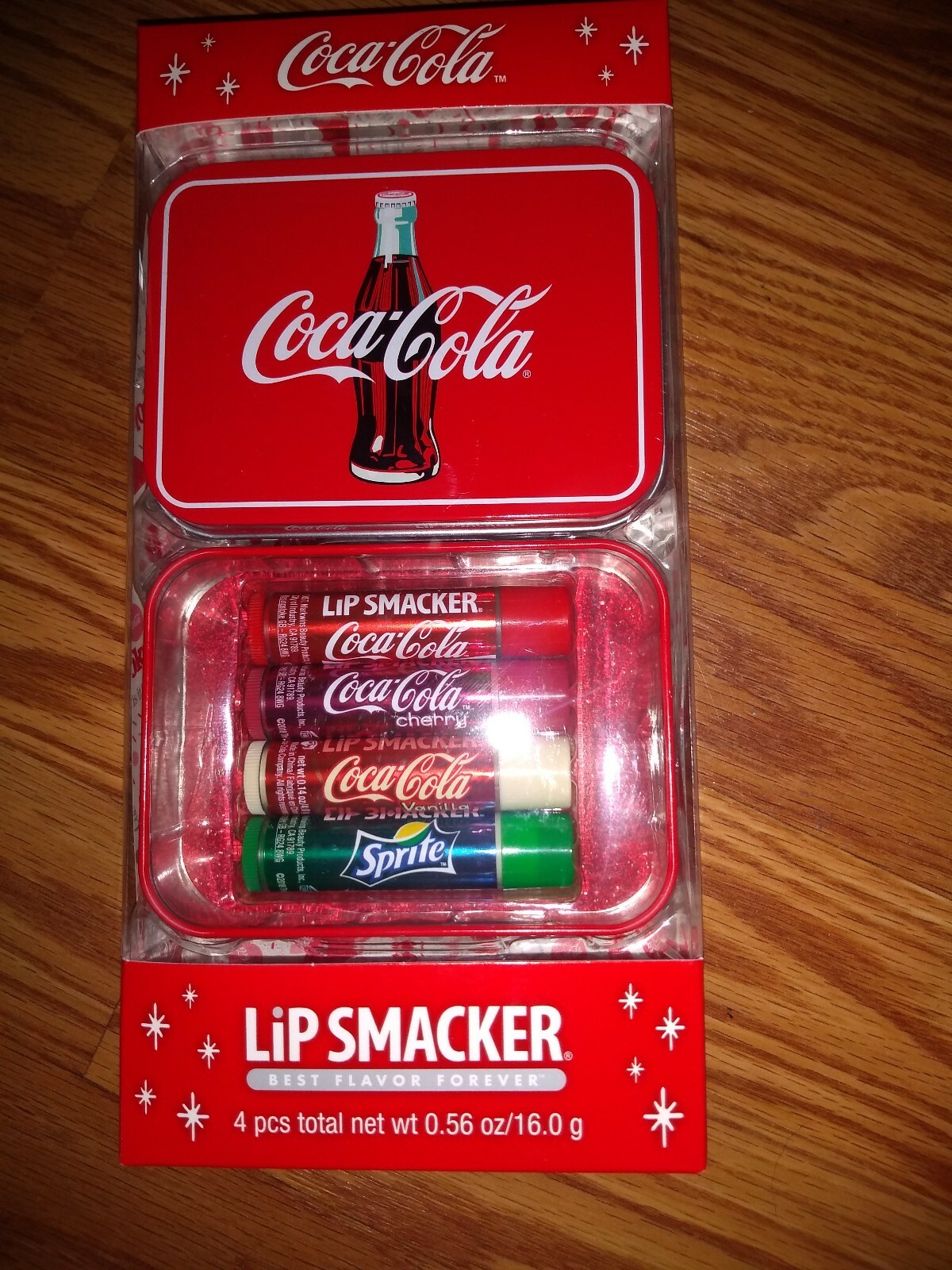 Lip Smackers Lip Balm Tin Set 4 Coca-Cola, Coca-Cola Cherry Chapstick ...