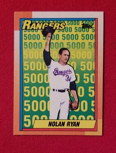 1990 Topps Nolan Ryan #5 Texas Rangers 5000 Strikeouts FREE SHIPPING | eBay