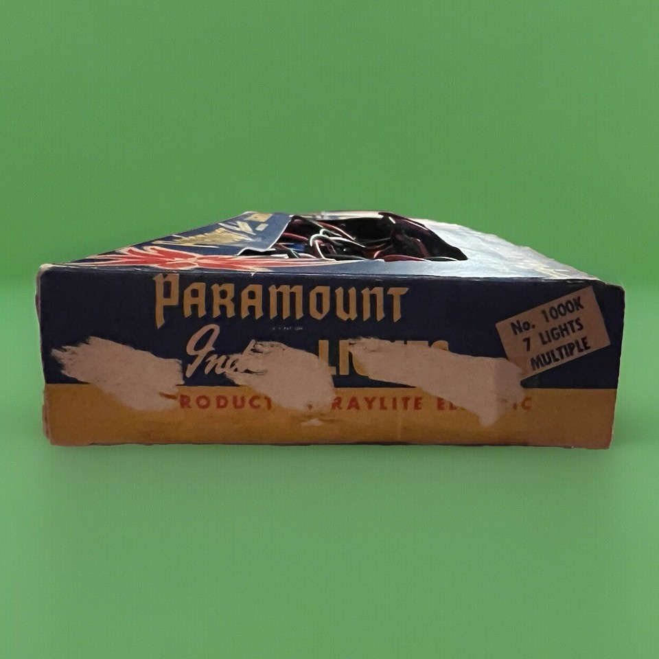 1950’s Vintage Paramount 7 Outdoor Christmas Lights w/Kliptons In ...