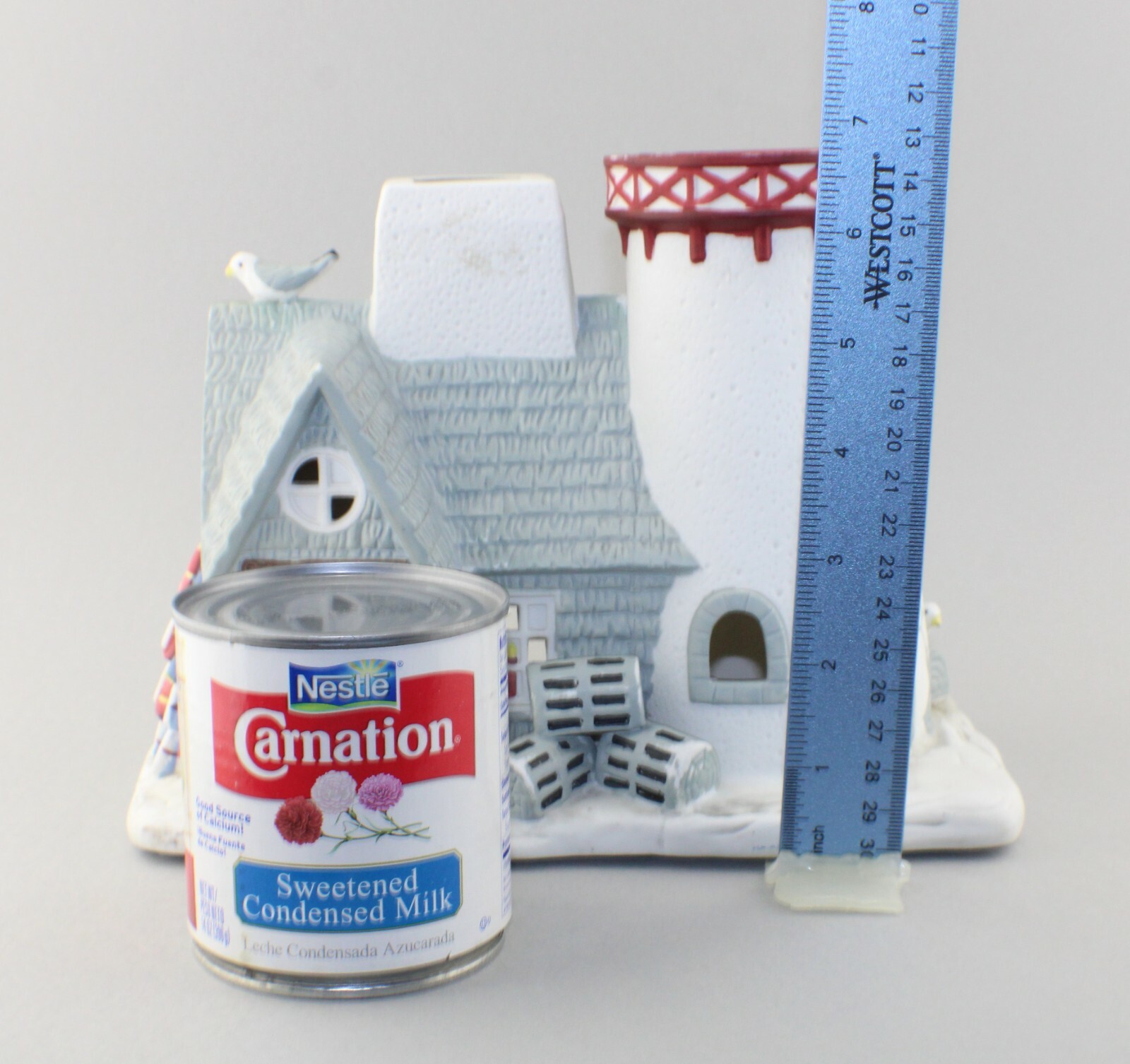 Partylite Stoney Harbor Light House Christmas Village Tealight Candle ...