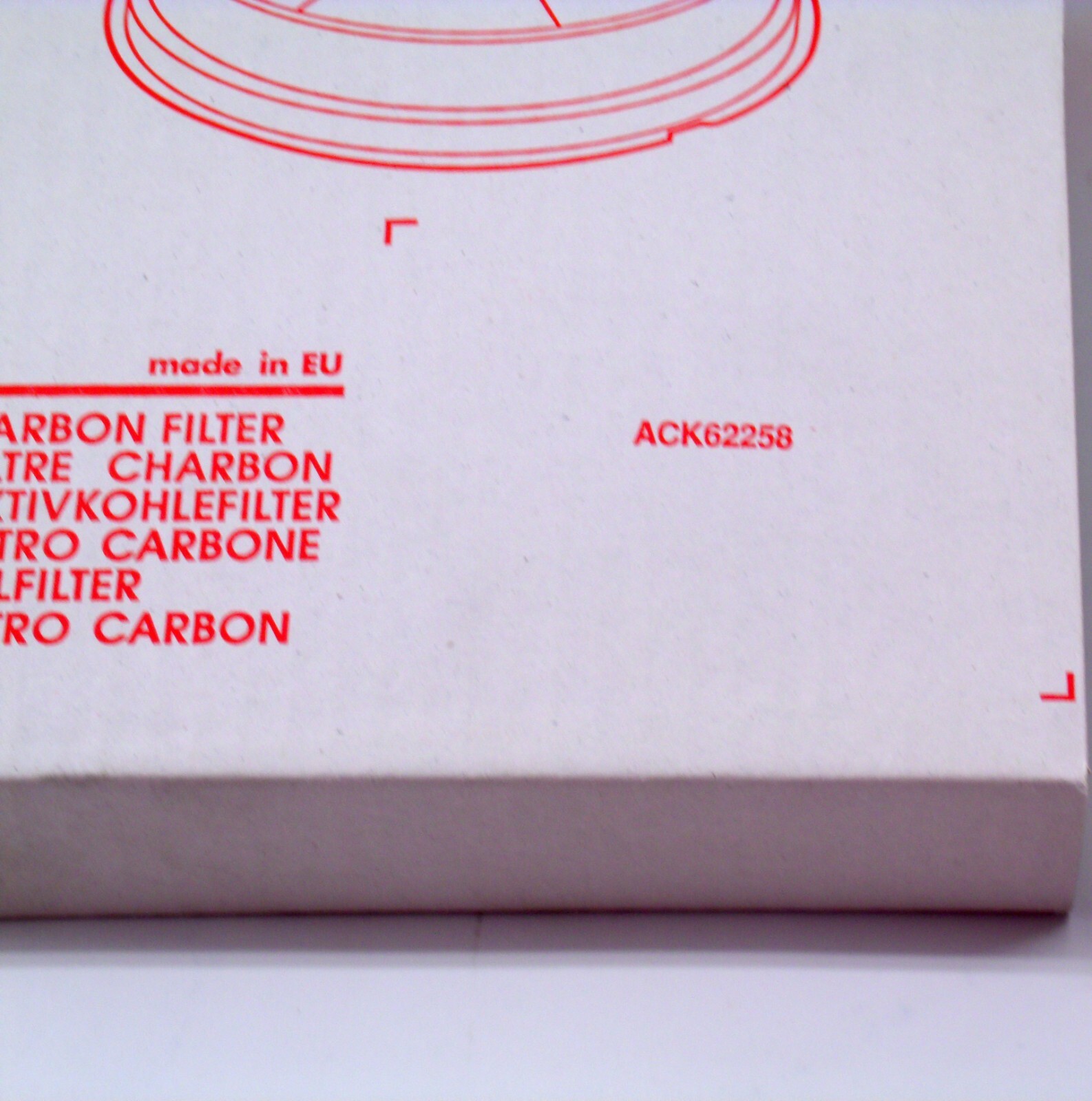 Blanco Range Hood Carbon Filter ACK62258 ACKA0000 Stove Cook Top ...