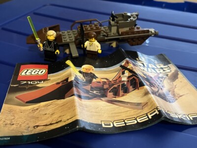 7104 DESERT SKIFF | Vintage Star Wars Lego Set 100% Complete NO BOX | eBay