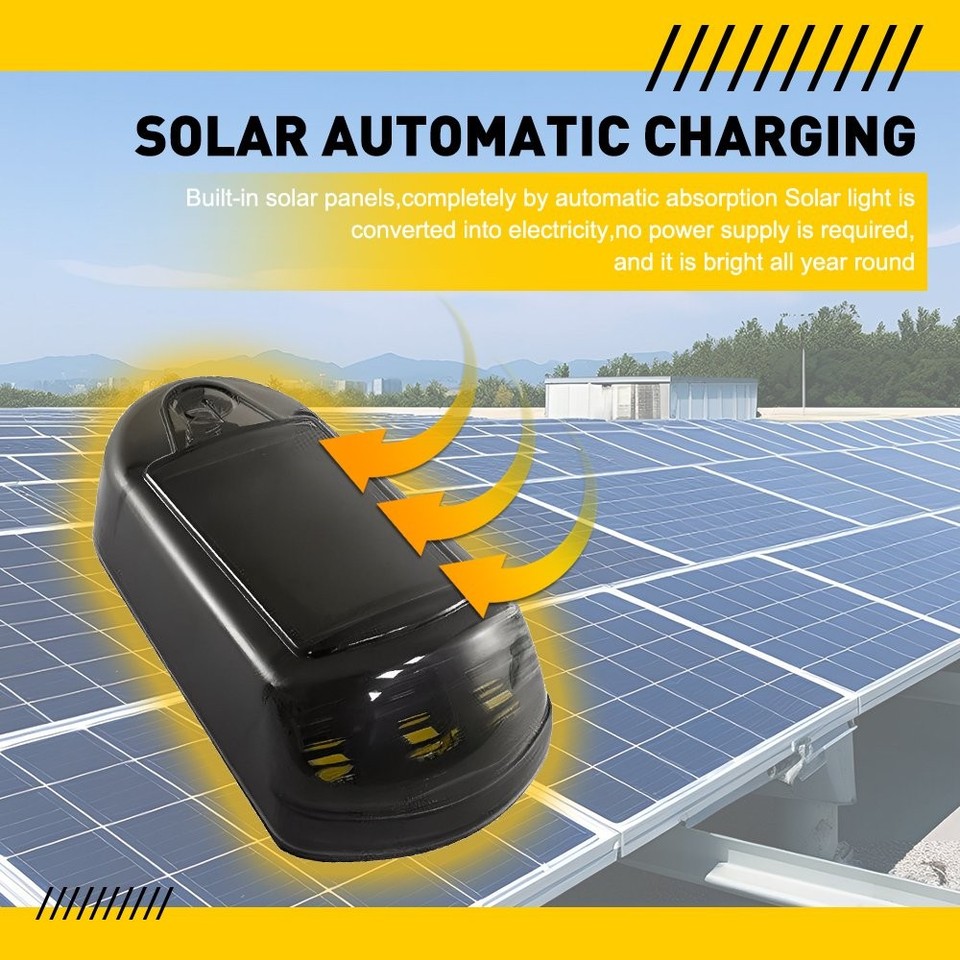 Auto 5x Solar Powerd Cab Roof White Lights Universal Pick-up Trucks ...