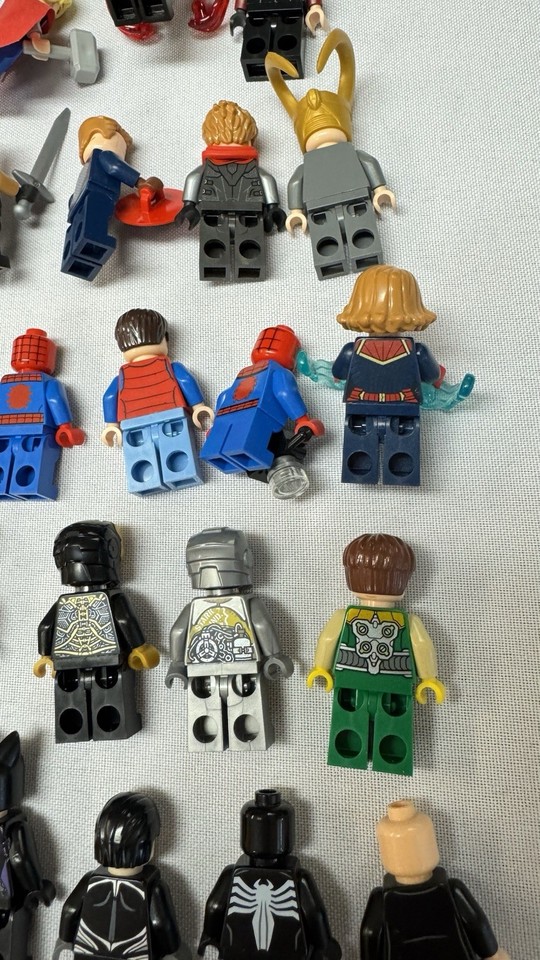 LEGO DC & Marvel Superhero Minifigures Heroes & Villains 33 Figure Lot ...