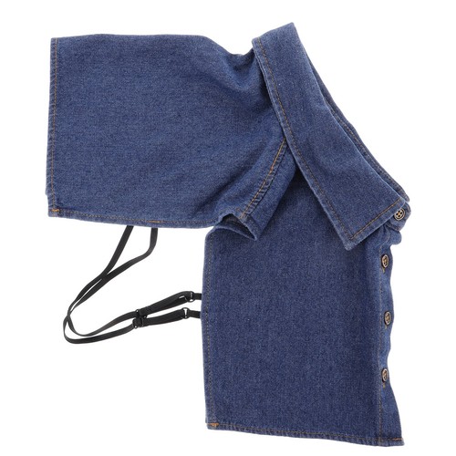 Blue Denim Fake Collar Half Shirt Detachable Faux Shirt Collar For ...