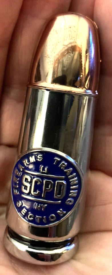 SUFFOLK COUNTY POLICE SCPD BULLET RANGE FIREARMS PAPERWT CHALLENGE COIN ...