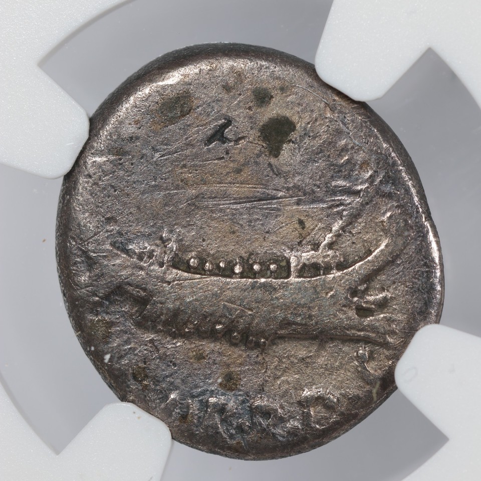 Marc Antony AR Denarius Ancient Roman Imperatorial Silver Coin 32-31 BC ...