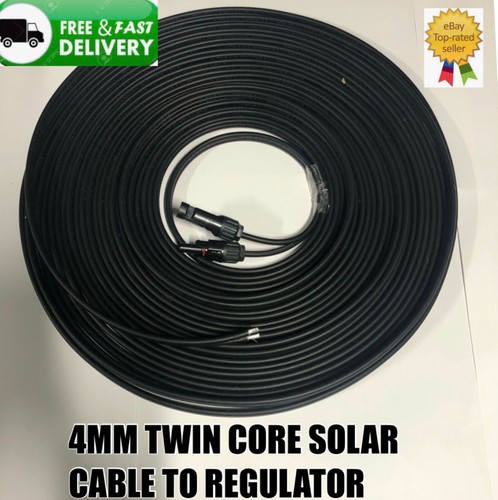 15M Twin Core 4mm Solar cable PV Extension Cable from Solar Panel to ...