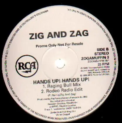 Zig & Zag Hands Up! Hands Up! Vinyl Single 12inch BMG | eBay.de