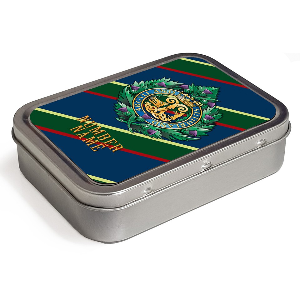 Personalised Military Tobacco Tin 2oz Pill Box Remembrance Army ...