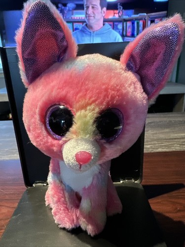 TY Beanie Babies Boos Cancun Pink Cat NO Tag 6” Tall Pink Rare Animal ...