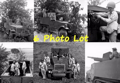 6 1944 WW2 M3 US Army Anti-Tank Halftrack WWII Photo Lot FL196 | eBay