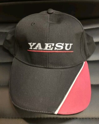 Yaesu System Fusion II Amateur Ham Radio Adjustable Hat/Cap Black/Red ...