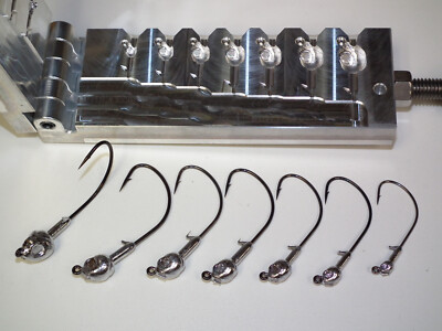 Freshwater Bullhead Barbed jig mold 1/16 - 1/2oz CNC Aluminum | eBay
